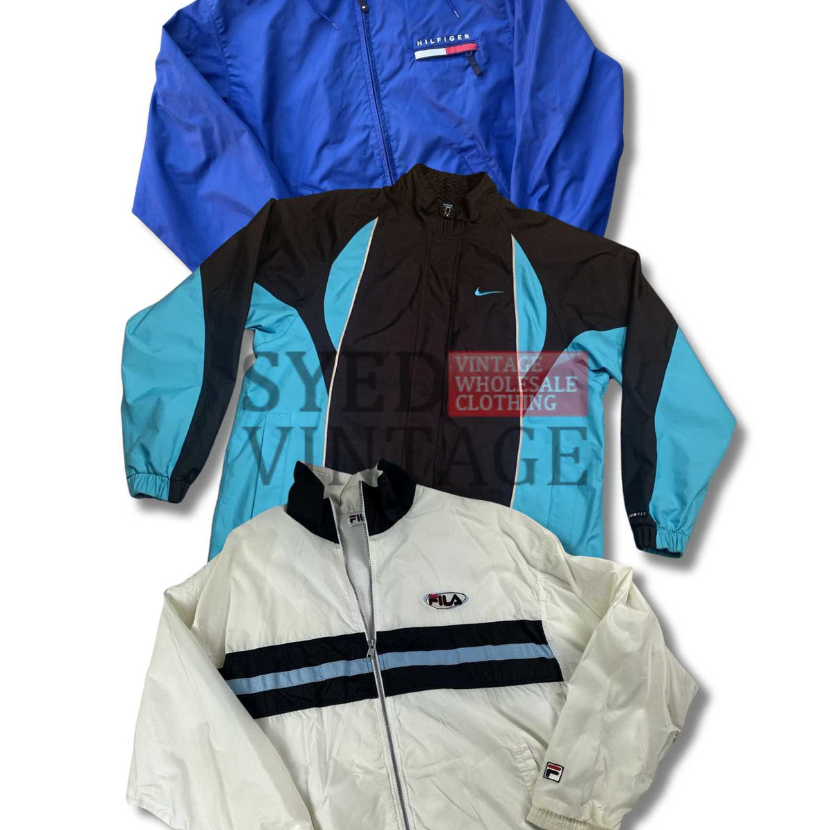 BRANDED SHELL JACKET GRADE B – Syed Vintage LTD