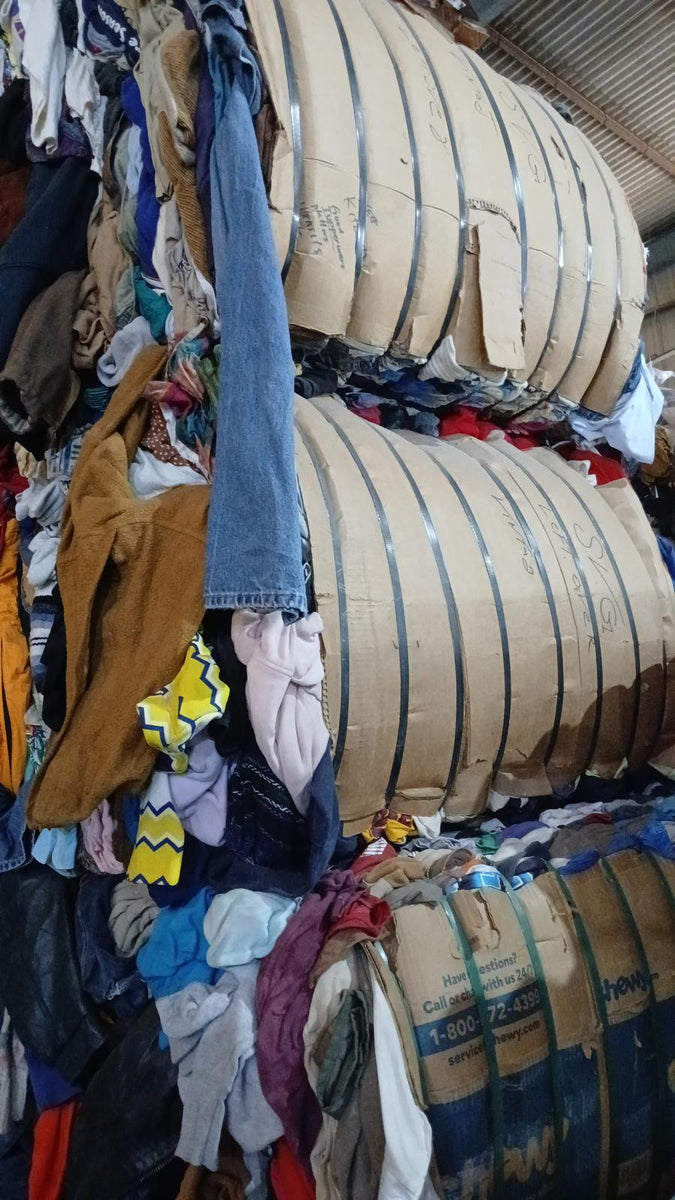 GOODWILL - SAVERS UNSORTED LEFT OVER USED BIG BALES DIRECT FROM GLOBAL ...